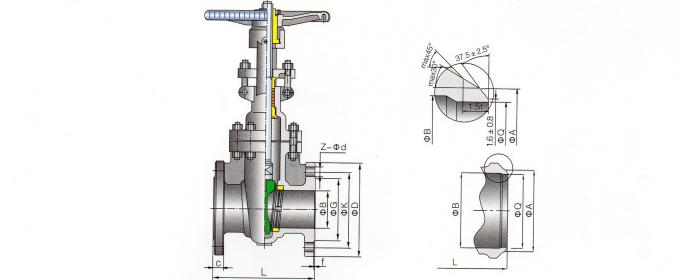 2" - 48" manueller/elektrischer Schieber der Form-Stahl-Schieber ...
